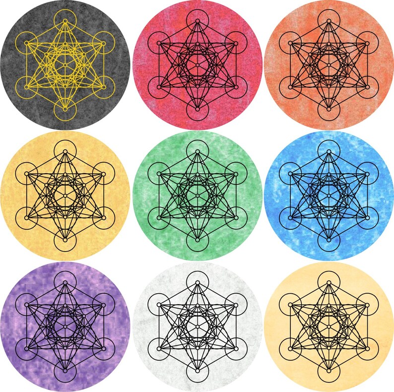 Metatrons Cube Sacred Geometry Grid 5 Metaphysical - Etsy