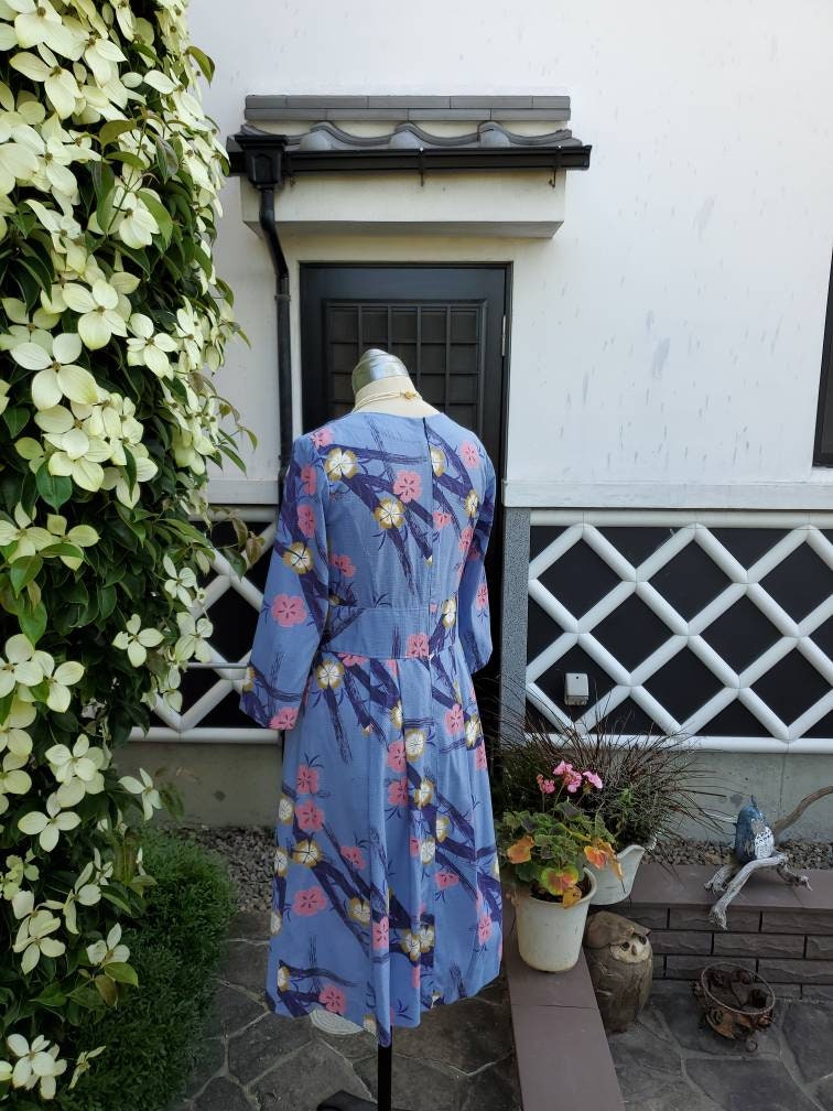Vintage Japanese Yukata Remake Handmade Yukata One Piecefree - Etsy