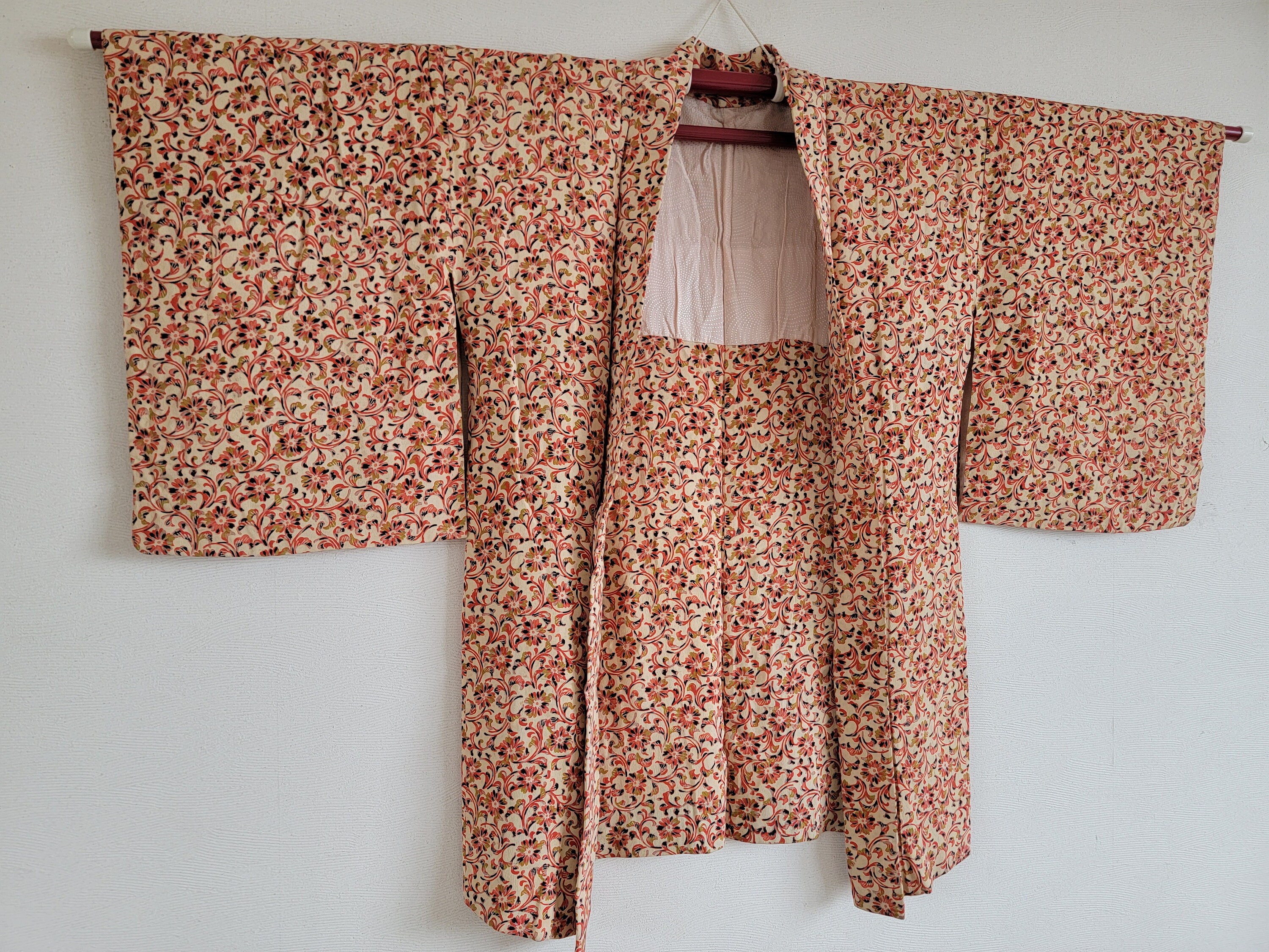 Antique Japanese Silk KIMONO Robe, Haori,gown, Dressing,lingerie ...