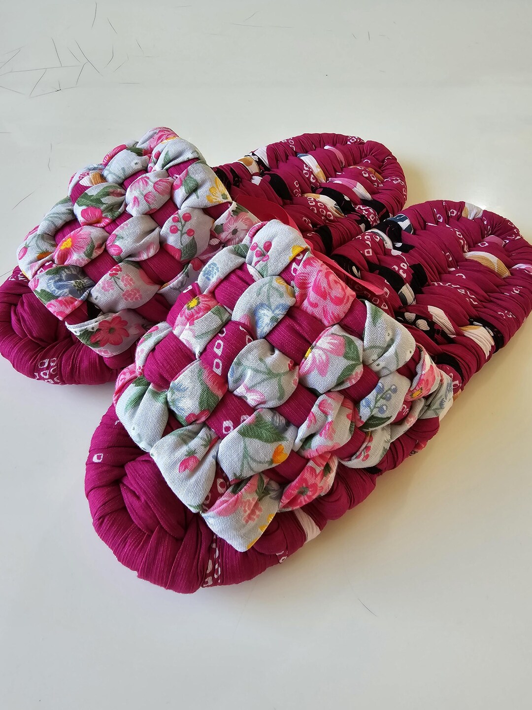 25cm japanese Nuno Zori, Tabi, Geta, Made by Splitting a Japanese ...