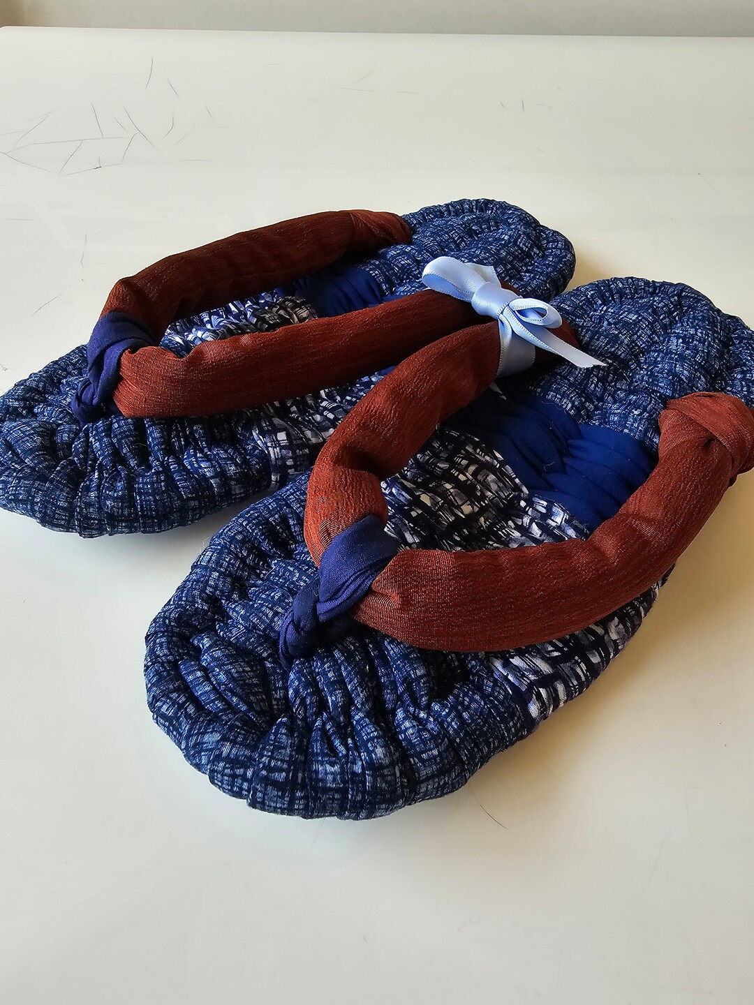 26-27cmjapanese Nuno Zori, Tabi, Geta, Made by Splitting a Japanese ...