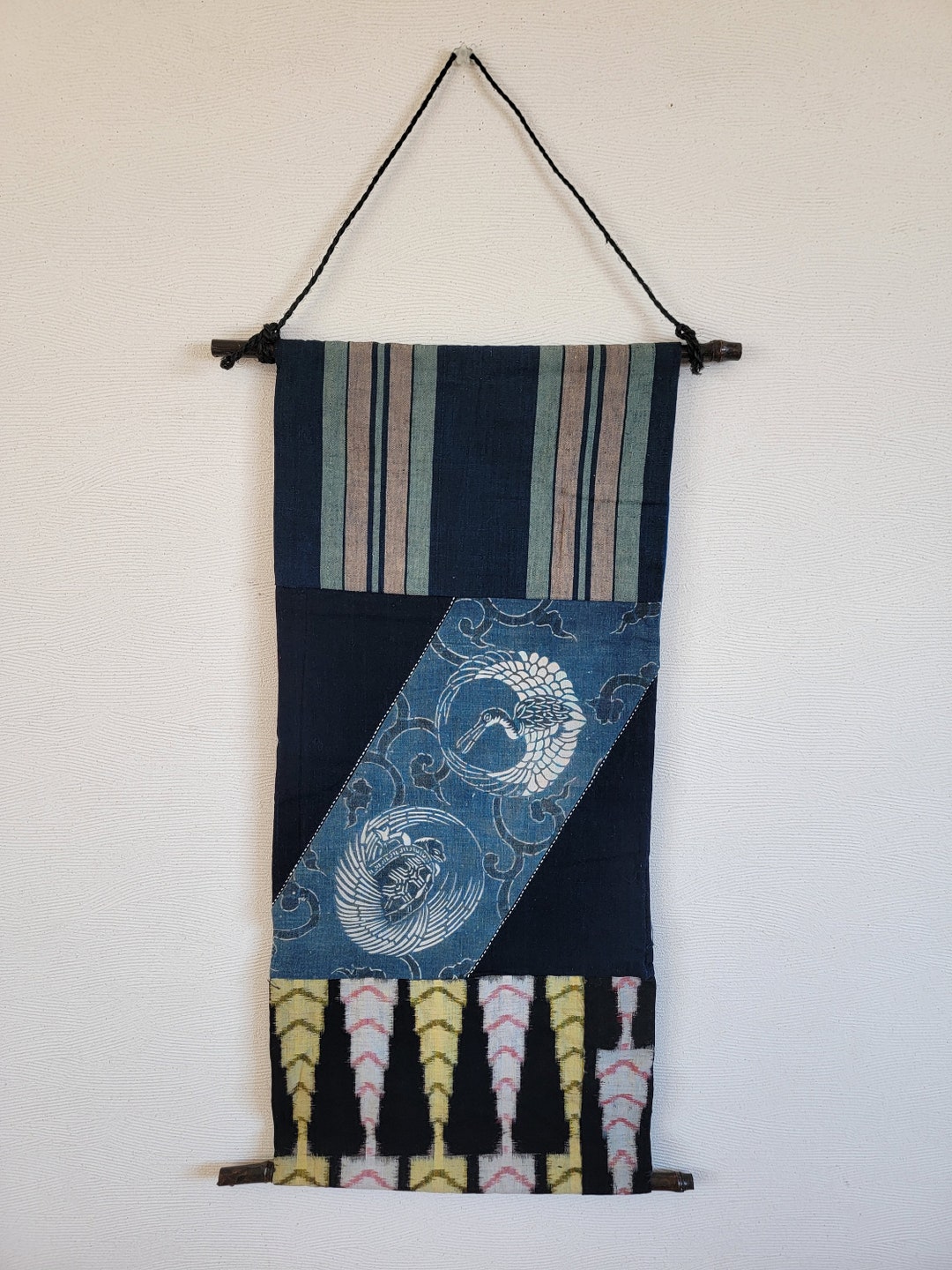 Japanese Kimono KATAZOME Tapestry, - Etsy