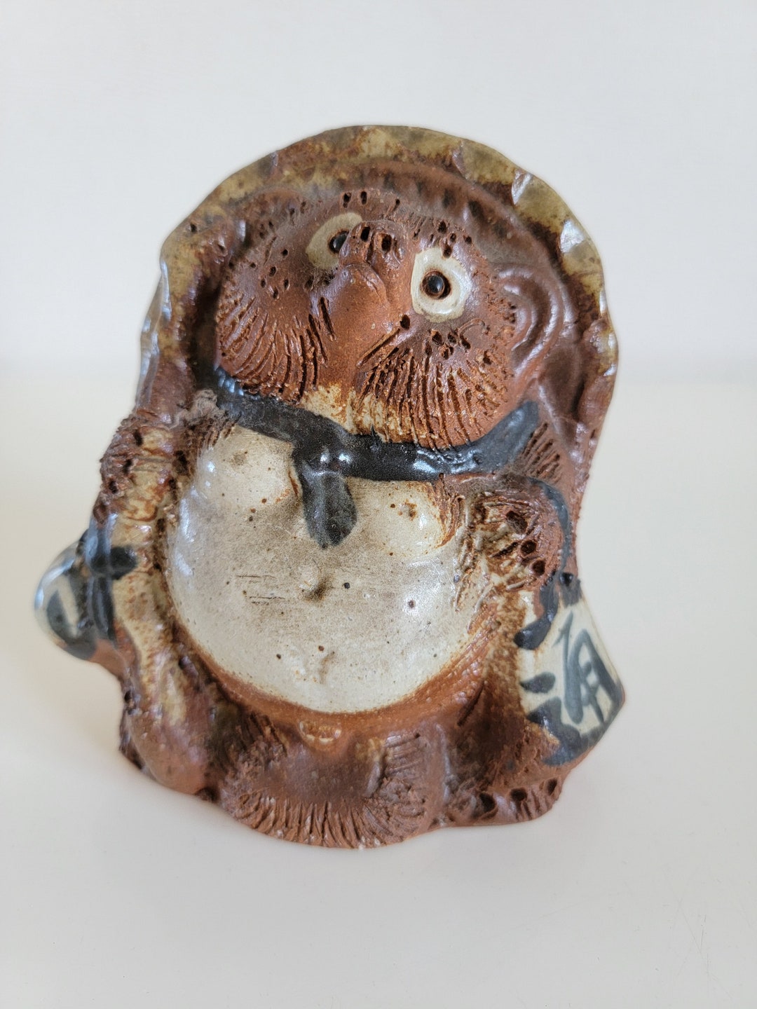 Japanese Tanuki, Good Luck Stutue, Japanese Engimono. - Etsy