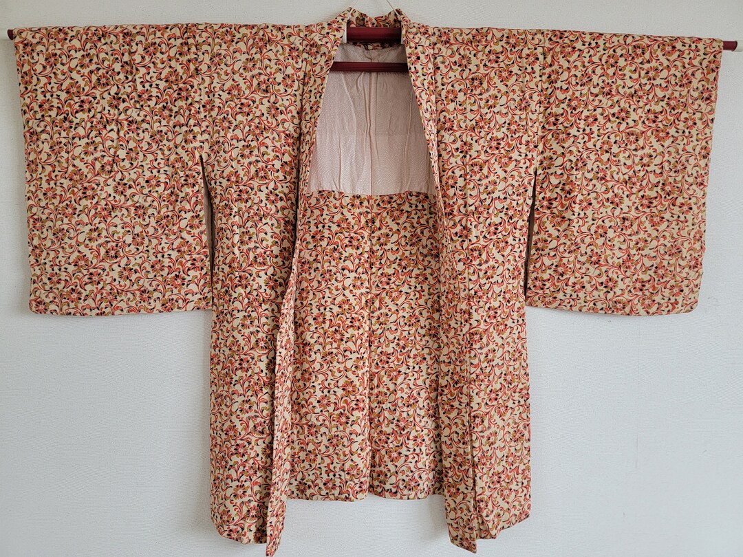 Antique Japanese Silk KIMONO Robe, Haori,gown, Dressing,lingerie ...