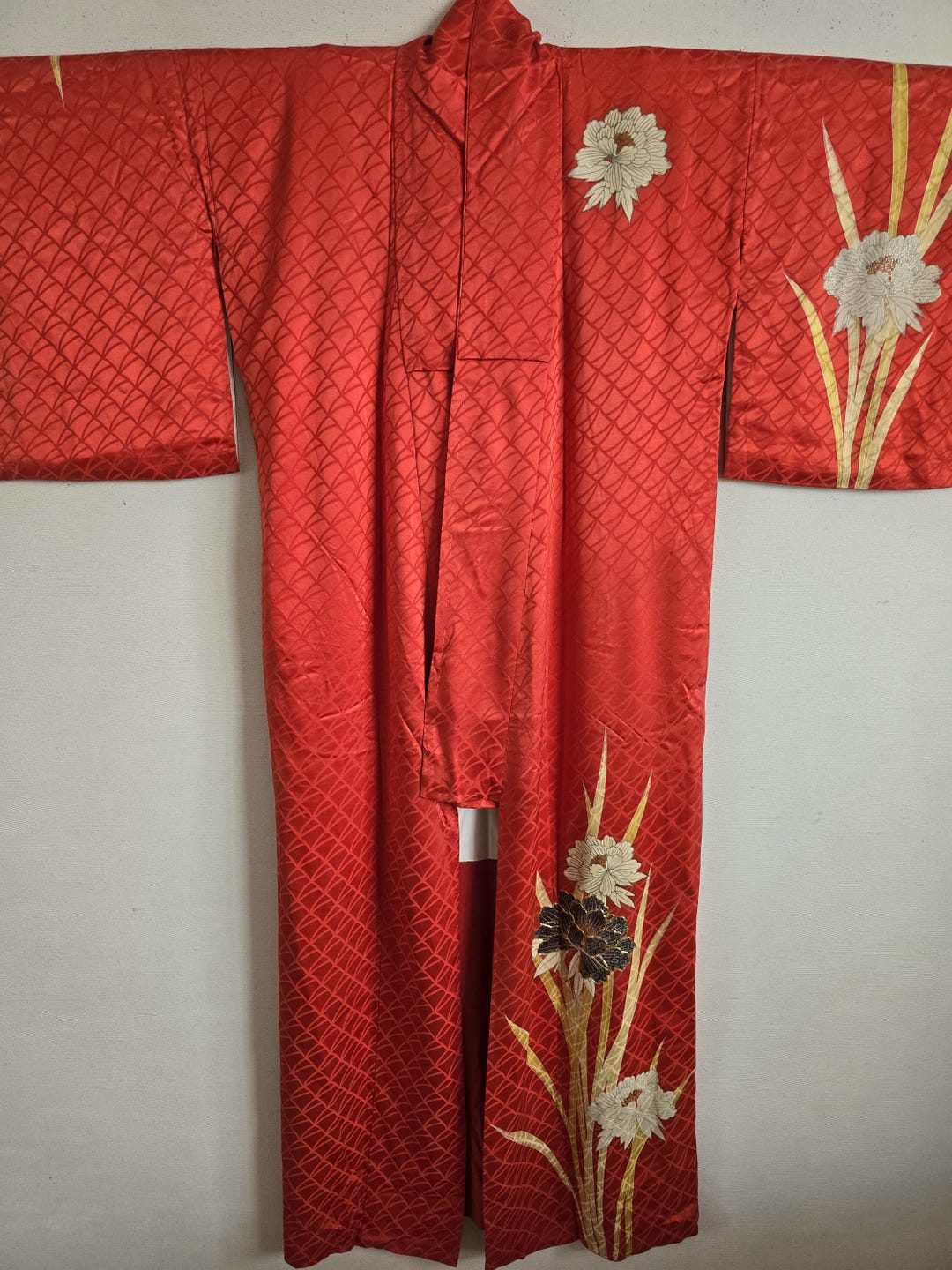 Antique Japanese Silk KIMONO Robe , Haori,gown, Dressing,lingerie ...