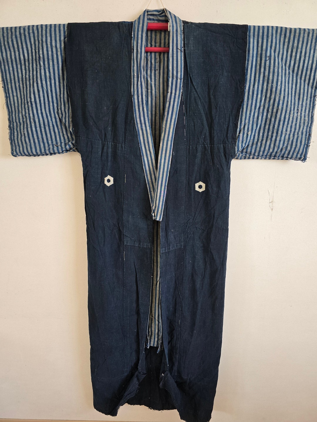 Rare, Japanese Vintage BORO, YOGI, Nightwear, KIMONO Jacket, Free ...