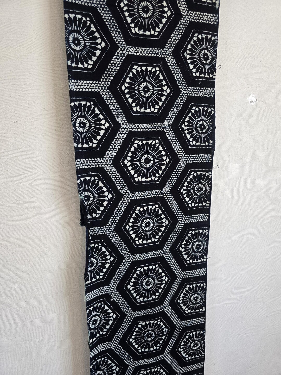 KATAGAMI Vintage Japanese Kimono Fabric Indigo Blue , KATAZOME ,dyed ...