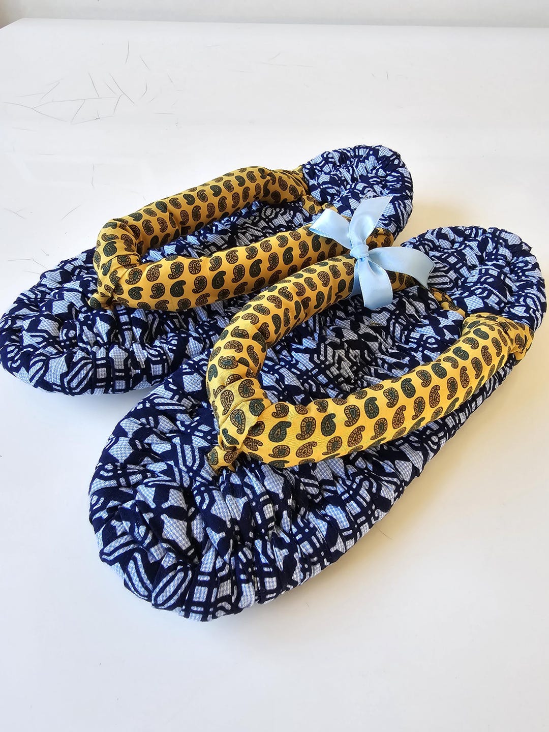 25cmjapanese Nuno Zori, Tabi, Geta, Made by Splitting a Japanese Yukata ...