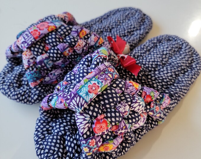 25cm～26cm Japanese Nuno Zori, Tabi, Geta, Made by Splitting a Japanese ...