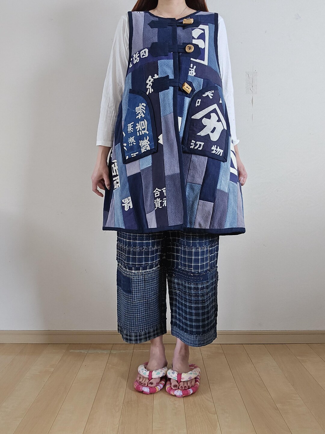 Kimono Remake, Handmade From Old Cloth, Judo Uniform, Patchwork Apron ...