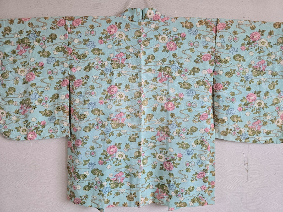 Japanese Polyester KIMONO Jacket Haori, KIMONO Dress, Antique18 - Etsy