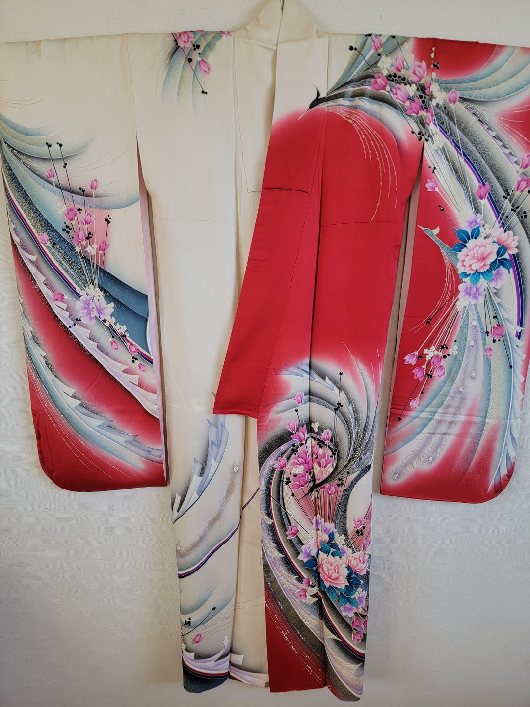 Author's Work,japanese Silk Kimono Robe, Gown, Dressing,lingerie ...