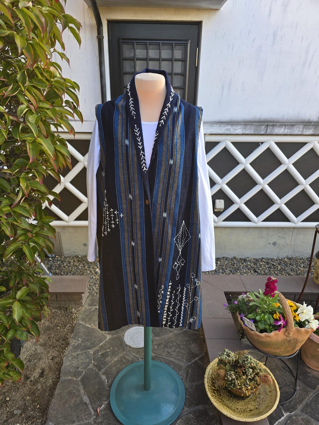 Kimono Remake, Handmade From Old Cloth, Slightly Thick Cotton With ...