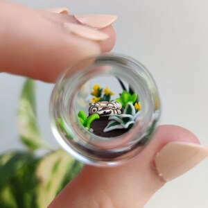 Little Ball Python With a Pyrope Garnet Gemstone in Glas-bottle ...