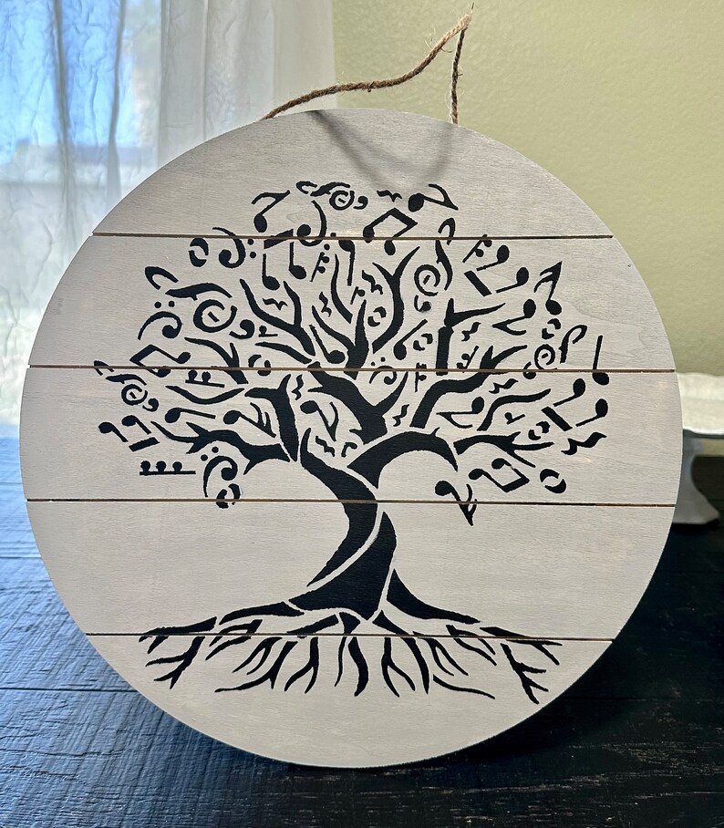 Painted Tree of Music - Etsy