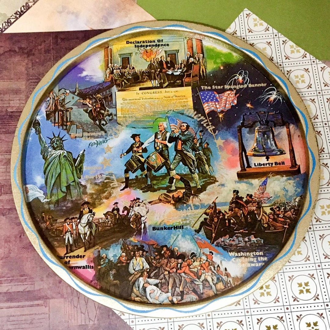 United States of America Bicentennial Tin Plate 1776 - 1976 - Etsy