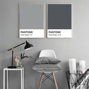 Pantone Print Cool Grey 7C Printable art colour swatch | Etsy