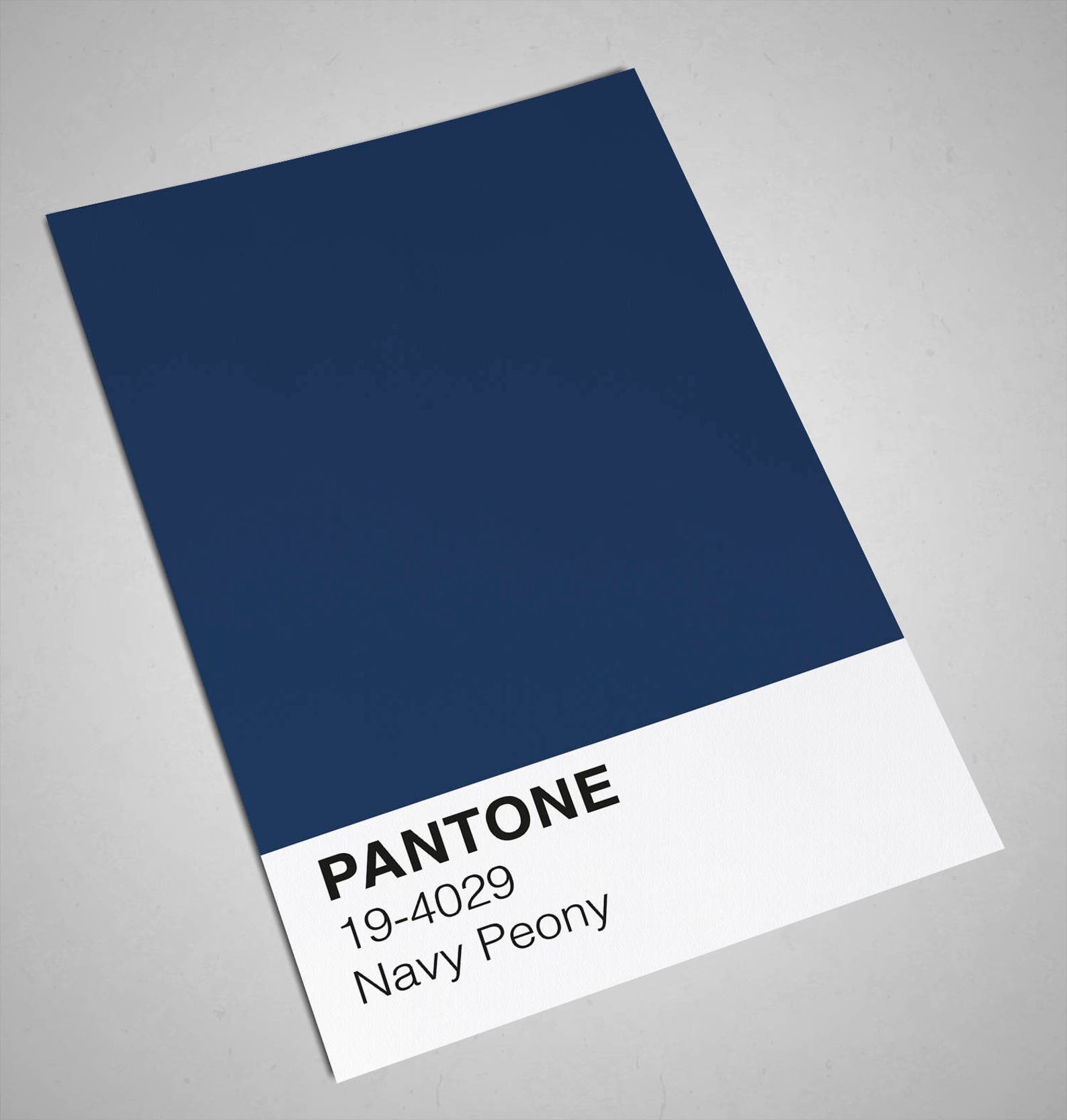 Pantone Print Navy Peony Pantone fall trends 2017 colour | Etsy