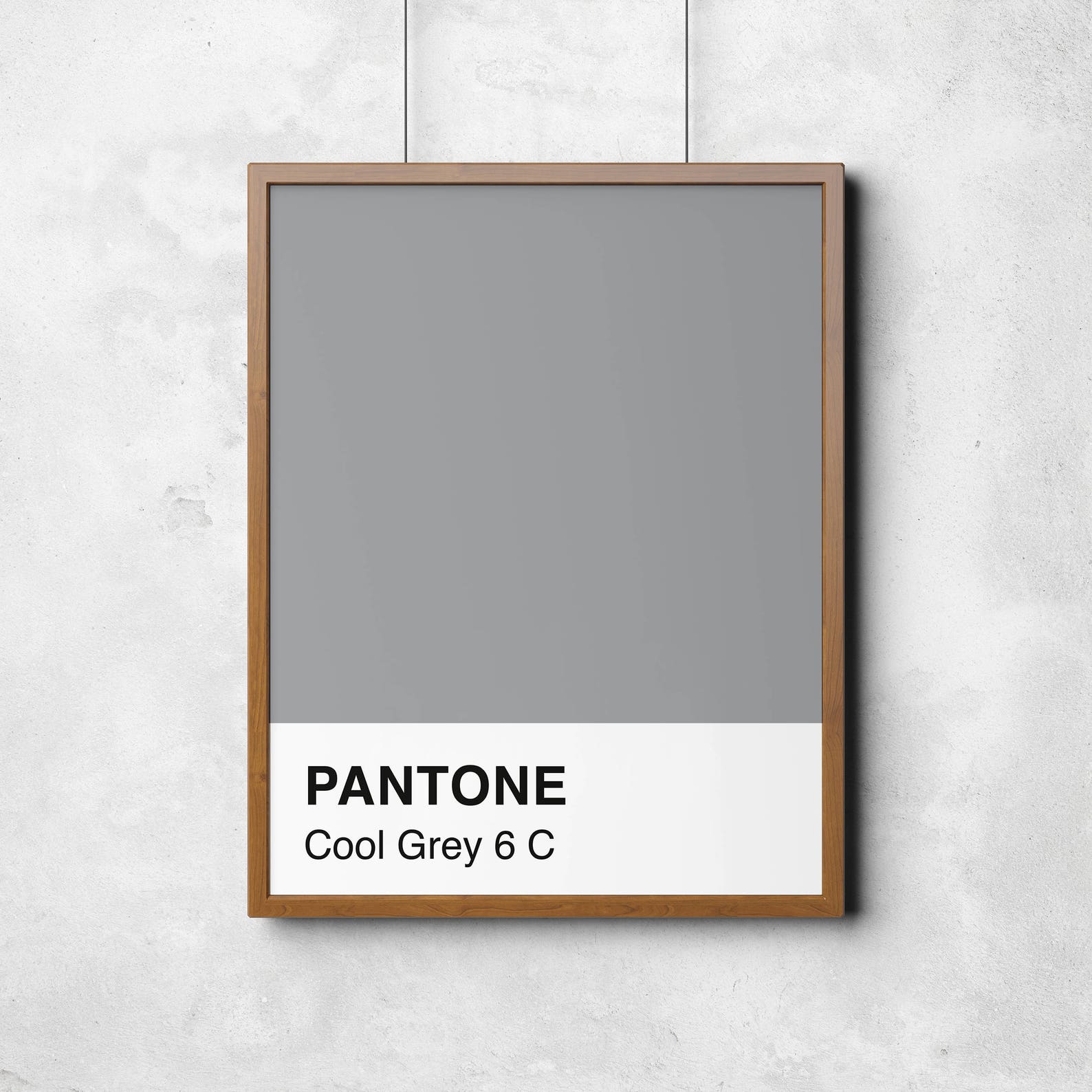 Pantone Print Cool Grey 6C Printable art colour swatch | Etsy
