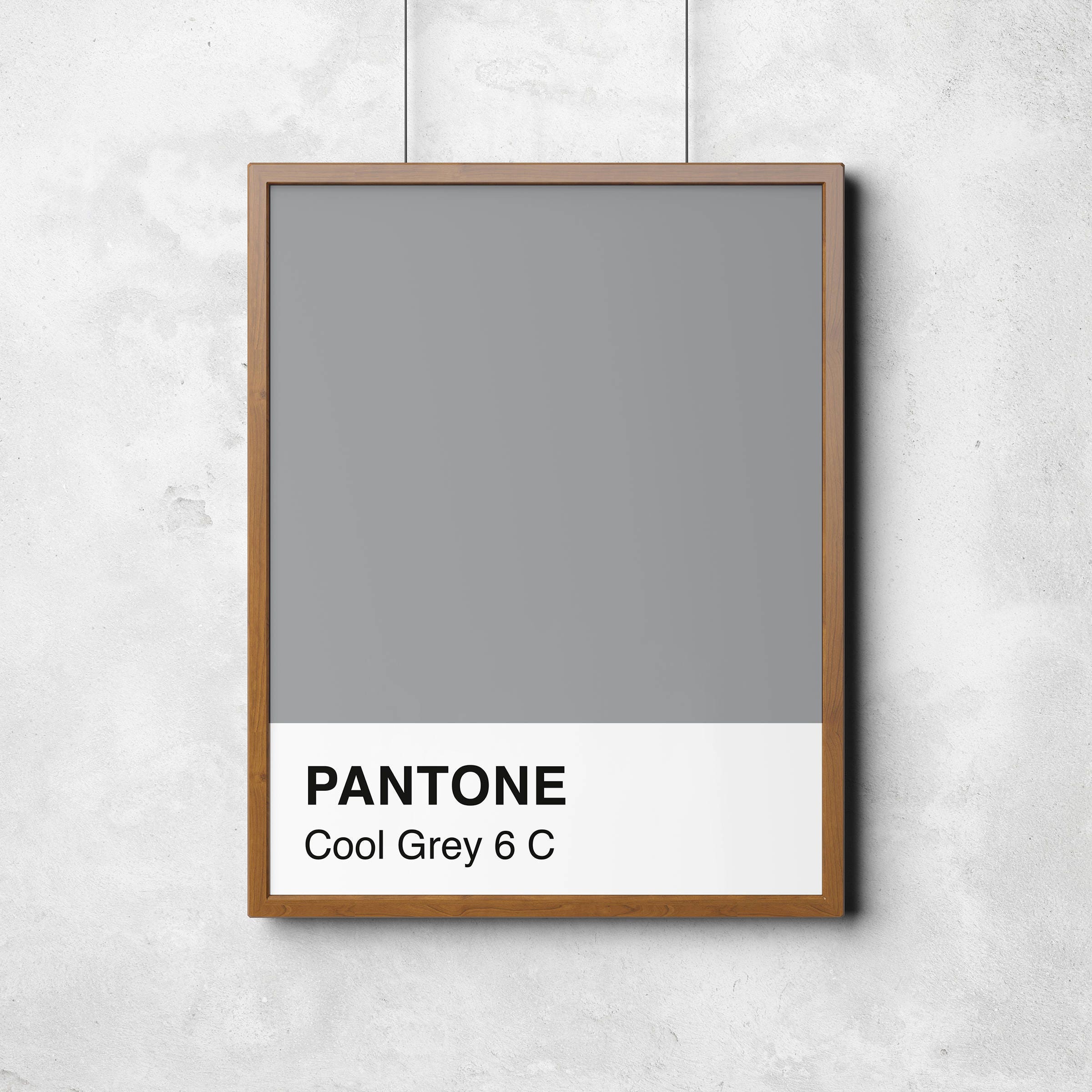 Pantone Print Cool Grey 6C Printable art colour swatch | Etsy
