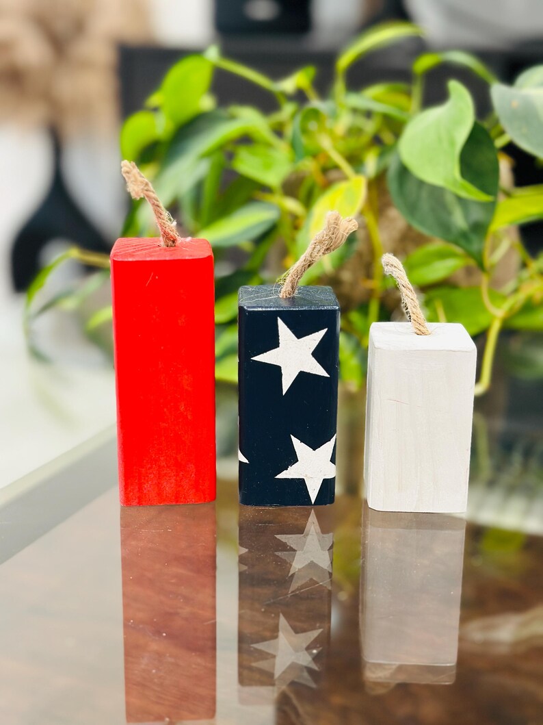 Mini Patriotic Firecrackers, American Flag, Patriotic Decor, 4th of ...