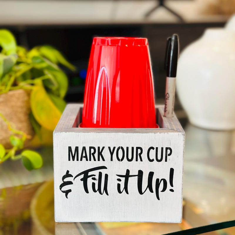 Wood Solo Cup Holder - Etsy