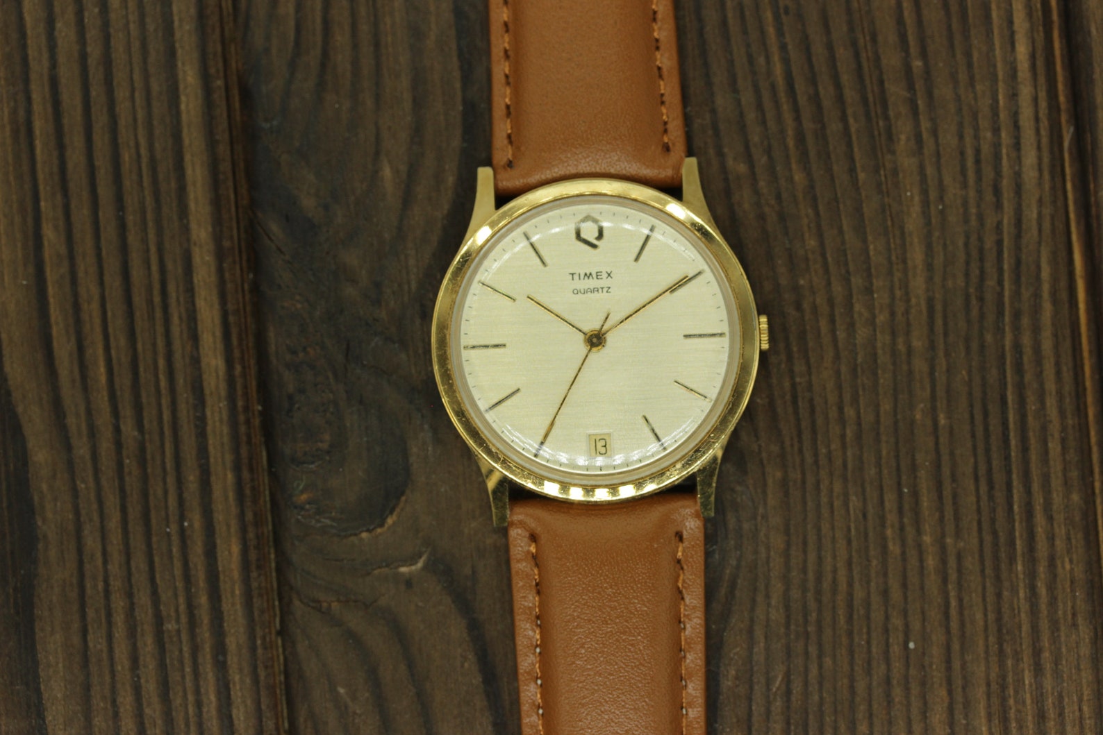 Vintage Timex M Cell Gold Tone Quartz Analog Men's Watch | Etsy