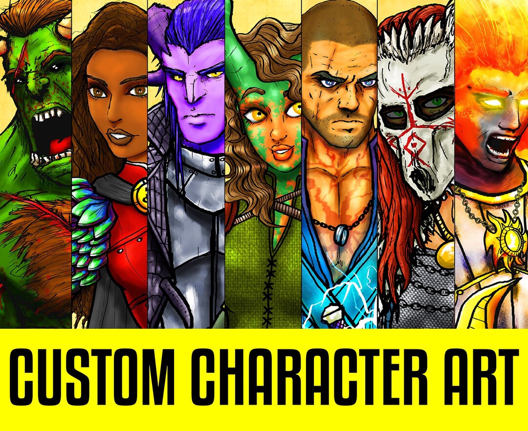 Custom RPG Character Art Commission no AI - Etsy Australia