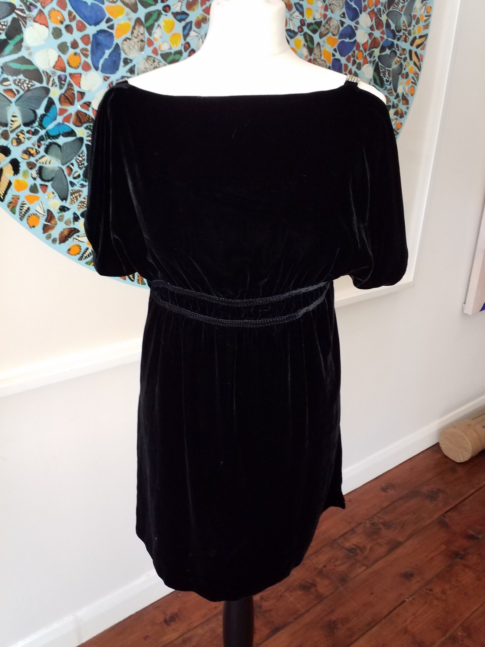 1990s Does 1970s Vintage Daizie Brown Silk Velvet Tunic and Overcoat ...
