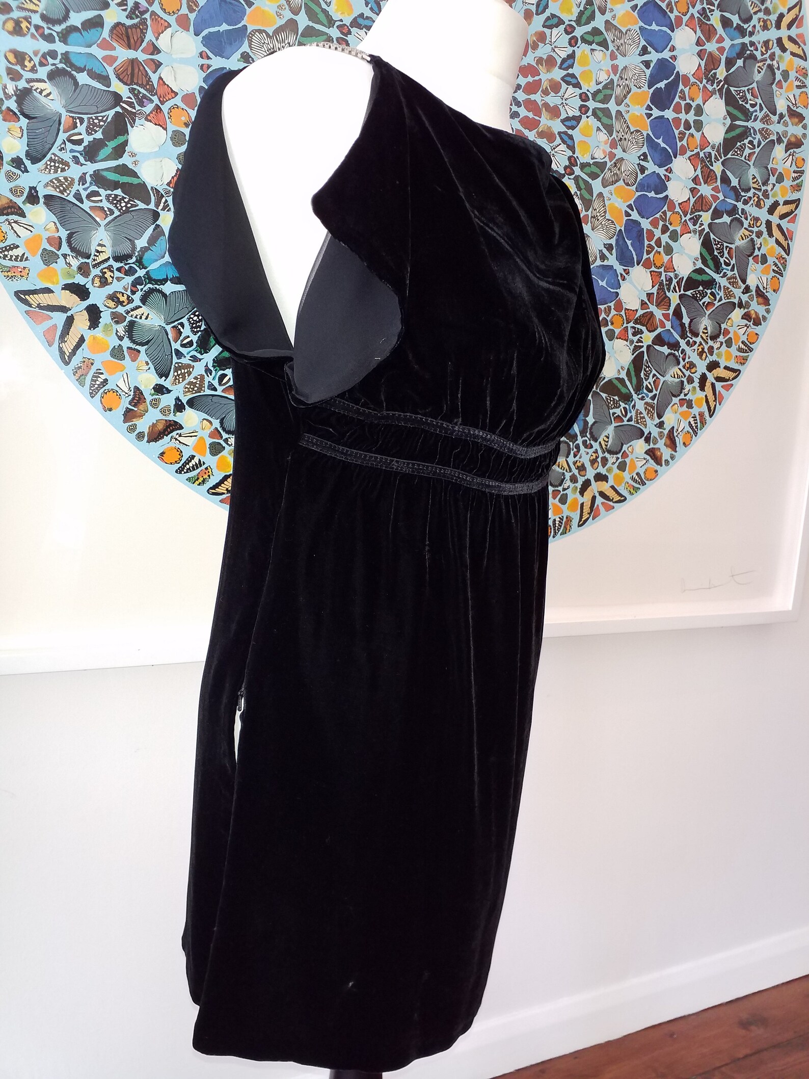 1990s Does 1970s Vintage Daizie Brown Silk Velvet Tunic and Overcoat ...