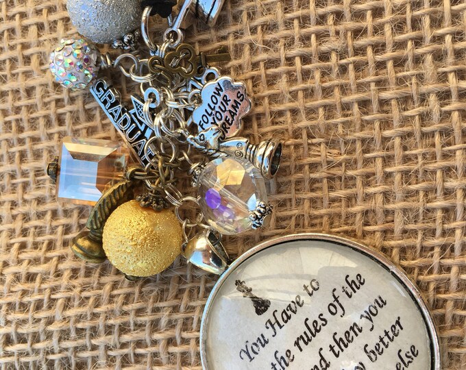 Albert Einstein Quote Graduation Rear View Mirror Hanger. Travel Gift ...