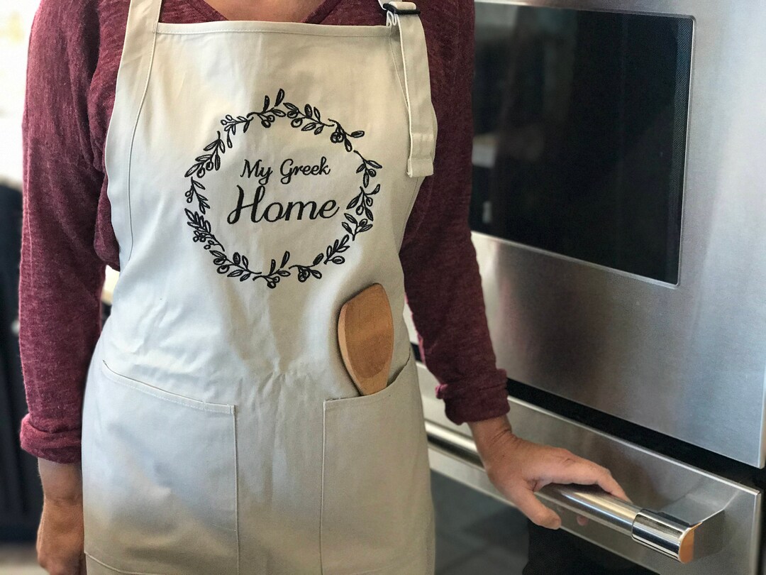 My Greek Home™ Apron, Greek Apron, - Etsy