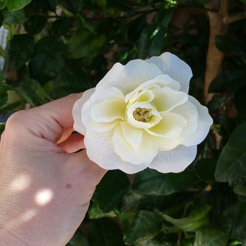 Ivory Rose Hair Pins Silk Rose Wedding Hair Accessories - Etsy