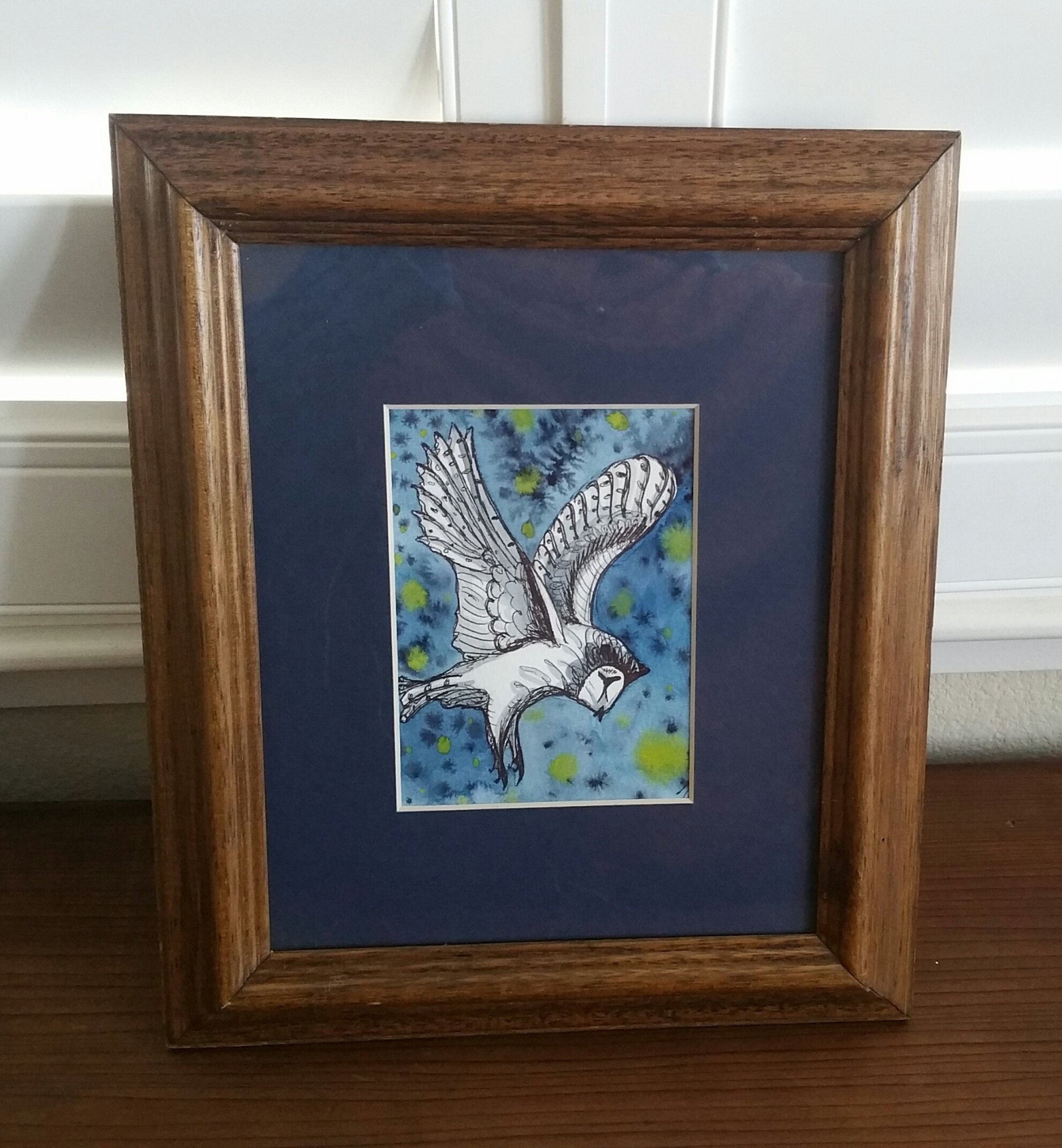 Barn Owl Ink and Watercolor Printable Fine Art Owl Art - Etsy