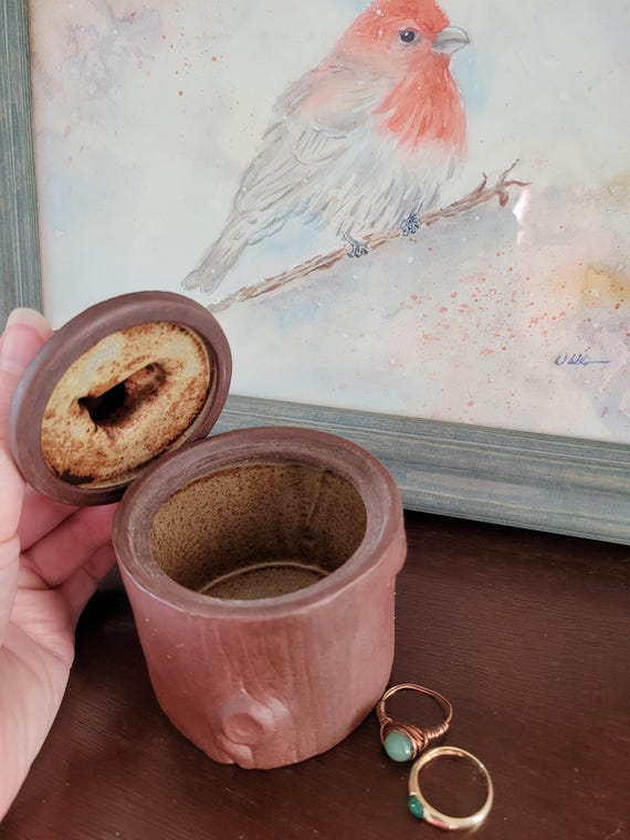 Ceramic Koala Box with lid, porcelain tree stump box,… - Gem