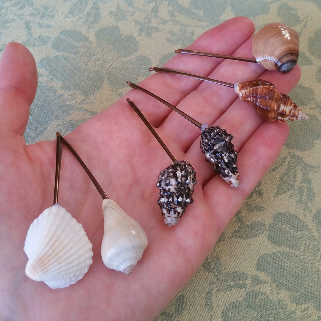 Seashell Set, Shell Hair Pin Set, Shell Hair Accessories, Mermaid Hair ...