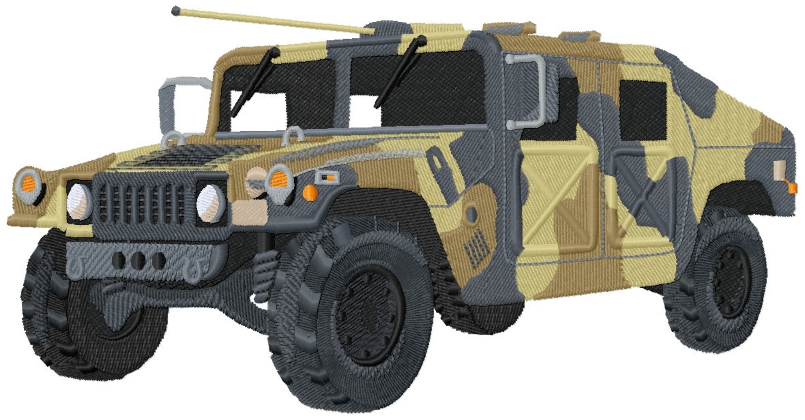 Camouflage Humvee 9.40 x 4.84 inches Iron-on Patch Iron on | Etsy