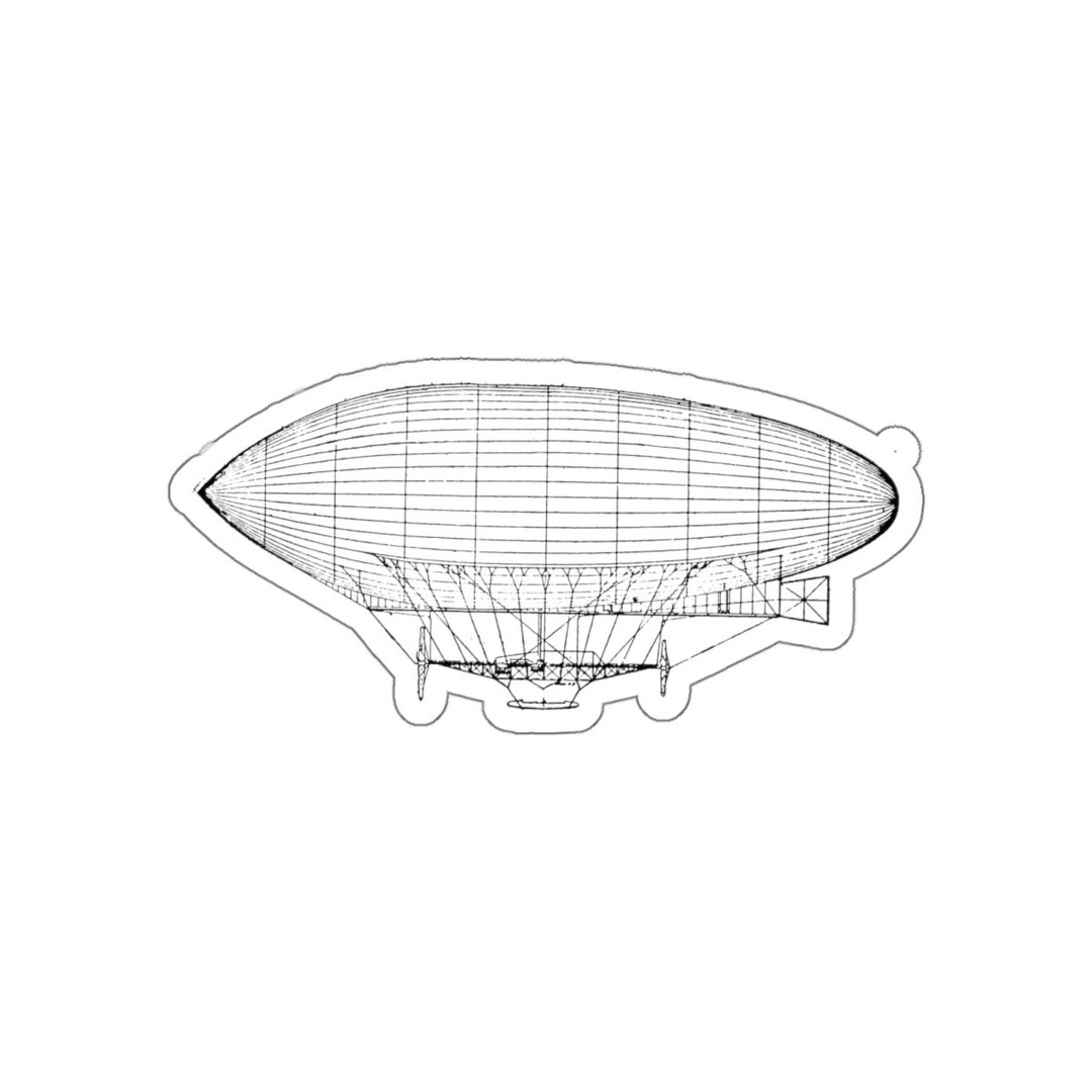 Vintage Blimp Sketch Die-cut Stickers, Airship Sticker, Retro Blimp Decal, Travel Sticker ...