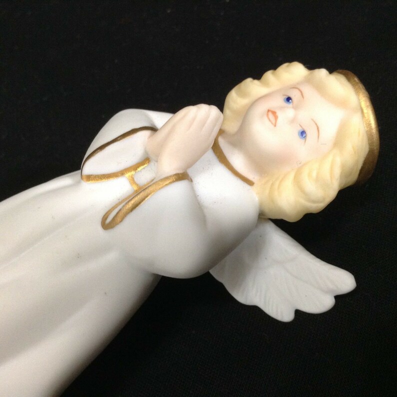 Glorious Grace Praying Angel 1996 Bronson Collectibles Halo Golden ...