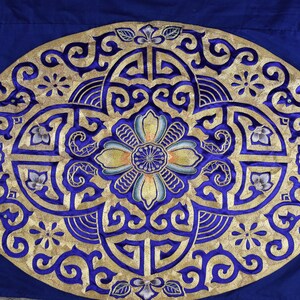 Chinese Gold Embroidered Silk Centre Piece - Etsy