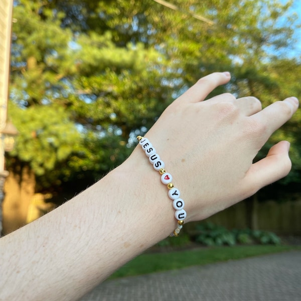 Jesus Loves You Bracelet - Etsy