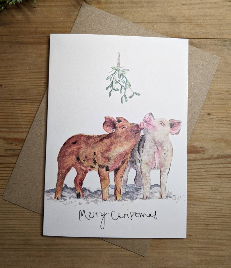 PACK OF 5 Christmas Cards Farm Animals - Choose From Sheep, Cows ...