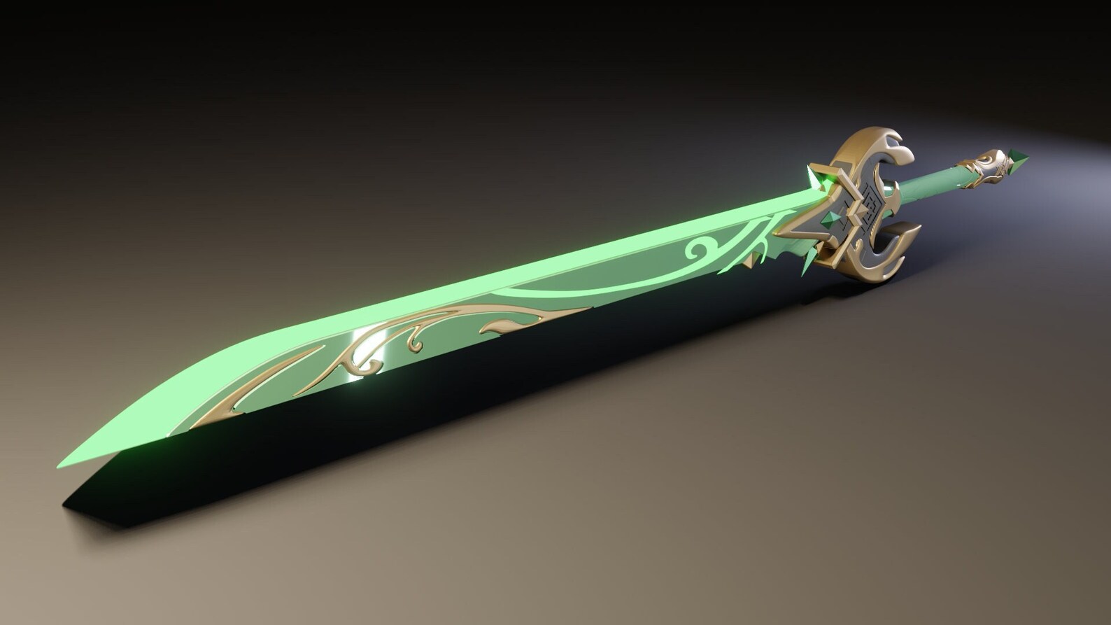Genshin Impact Primordial Jade Cutter Etsy