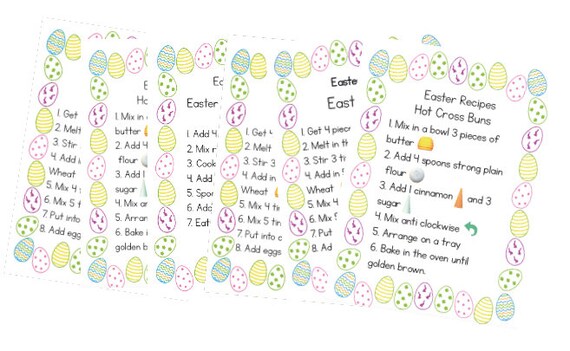 Easter Recipe Cards grapat mandala Montessori/waldorf loose | Etsy
