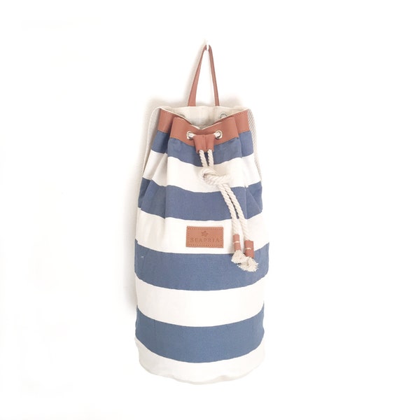 Striped Beach Bag - Etsy