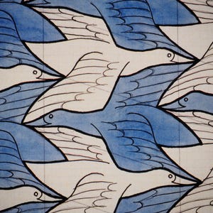 M.C. ESCHER - Flight of Birds - Woodcut Facsimile - Limited Edition ...