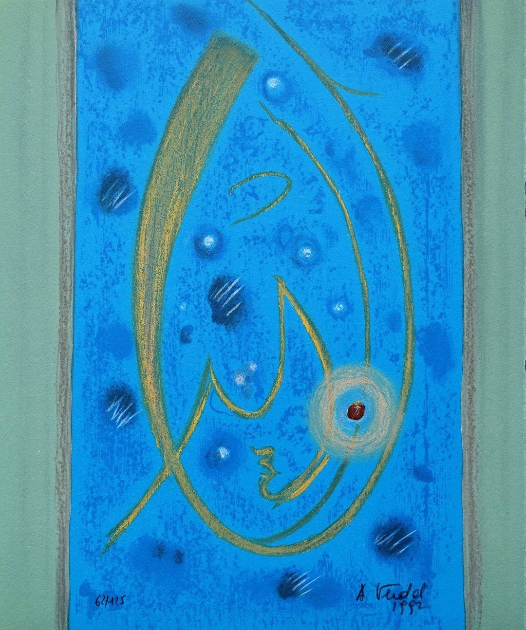 André VERDET : Vision of Paradise Original Pencil Signed and Numbered ...