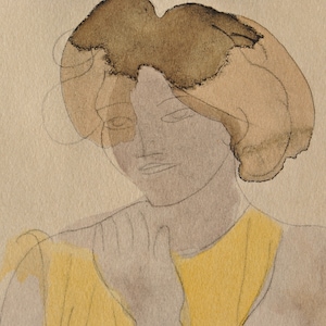 Auguste RODIN : Woman in Yellow Dress, Original Etching, 1949 - Etsy