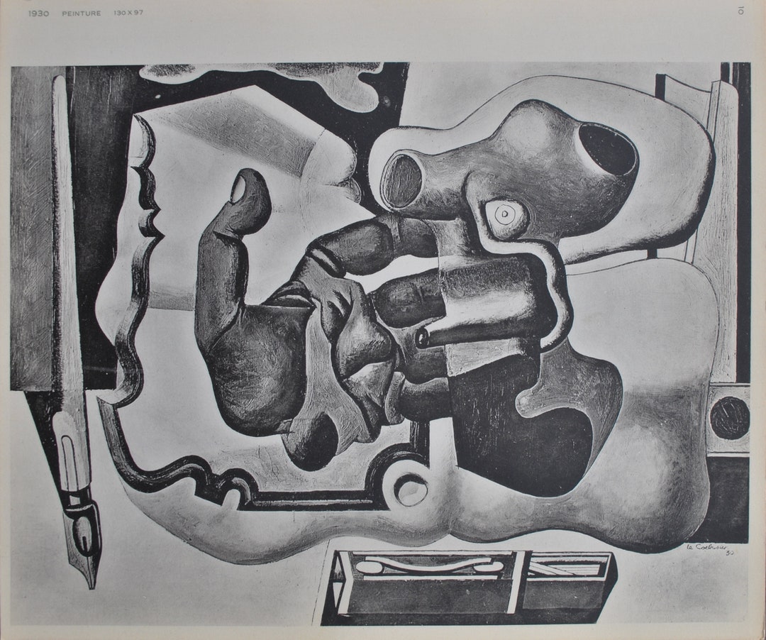 LE CORBUSIER - the Red Hand - Signed Engraving, 1938 - Etsy