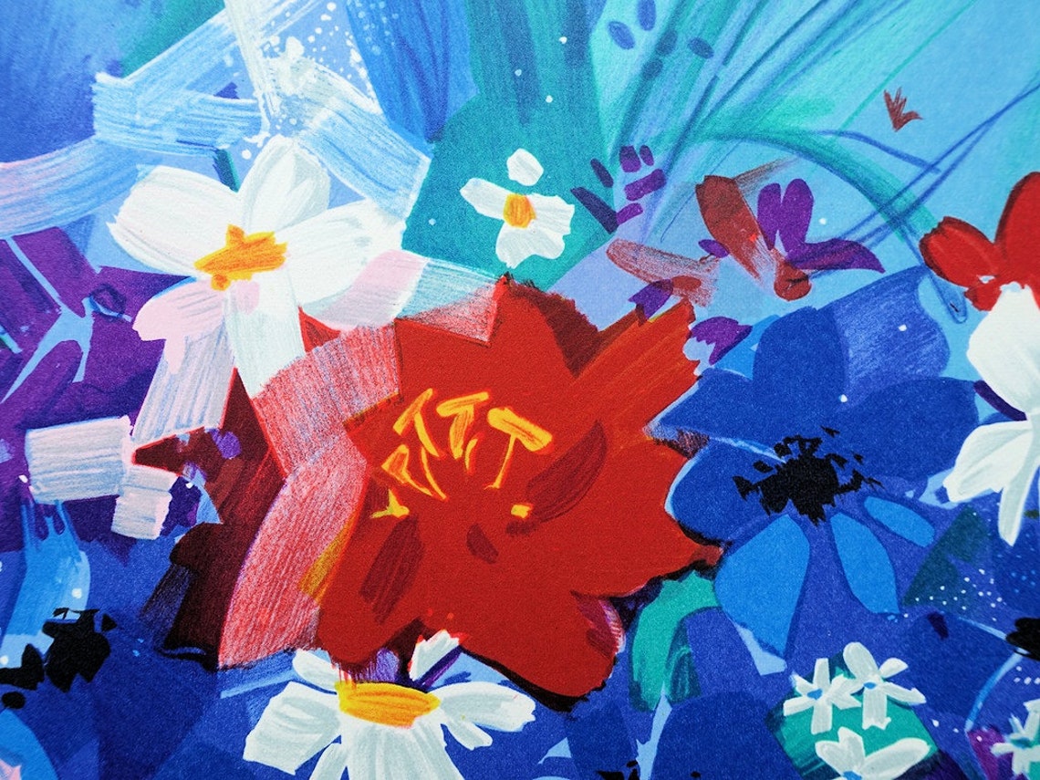 Claude MARS Bouquet of Colours in Summer Original Signed - Etsy